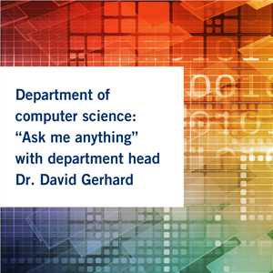 Science - Department of computer science: “Ask me anything” with ...