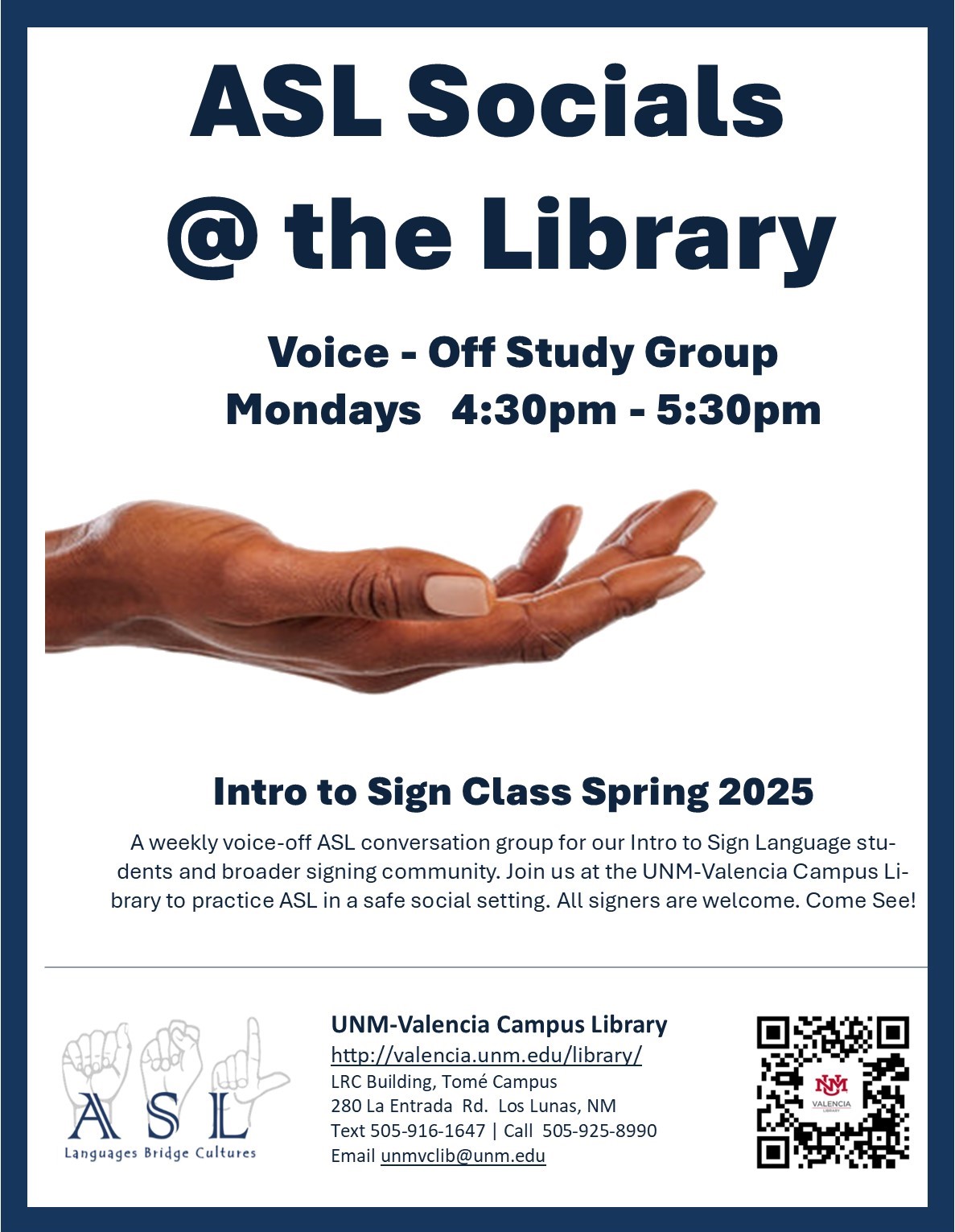 UNM Events Calendar - ASL Socials