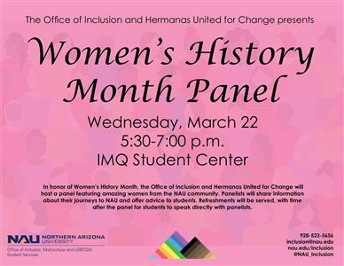 NAU Events - Women's History Month Panel