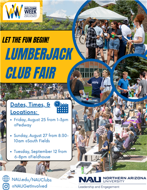 NAU Events - Lumberjack Club Fair