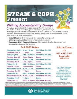 UNM Health Sciences - STEAM & COPH Present: Writing Accountability ...