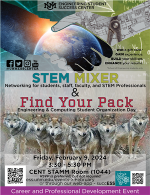 UNM Events Calendar - STEM Mixer & Find Your Pack