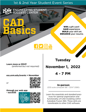 UNM Events Calendar - CAD Basics