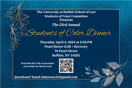 UB Events Calendar - 33rd Annual Students of Color Dinner