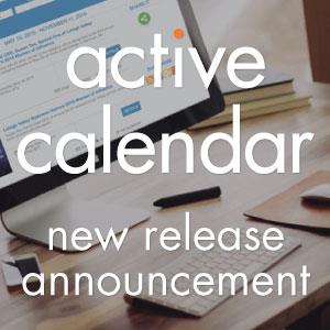 Active Data - Active Calendar Summer Release