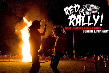Student Activities - Red Rally Bonfire and Pep Rally