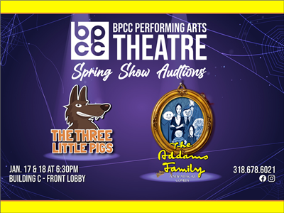 BPCC Events Calendar - Spring Show Auditions: The Three Little Pigs ...