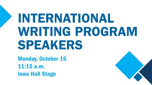 Kirkwood Events - International Writing Program Speakers