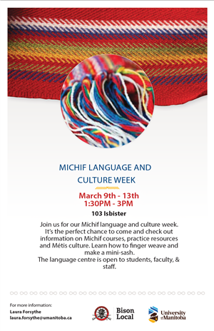 Indigenous - CANCELLED -Michif Language Culture Week