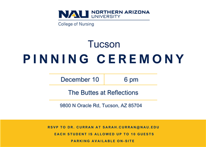 NAU Events - Tucson Nursing Pinning Ceremony