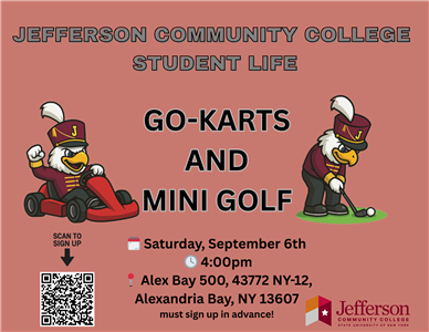 SUNY Jefferson Calendar - Go-Karts and Mini Golf
