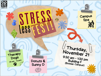 BPCC Events Calendar - Stress Less Fest