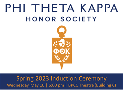 BPCC Events Calendar - Phi Theta Kappa (PTK) Induction Ceremony