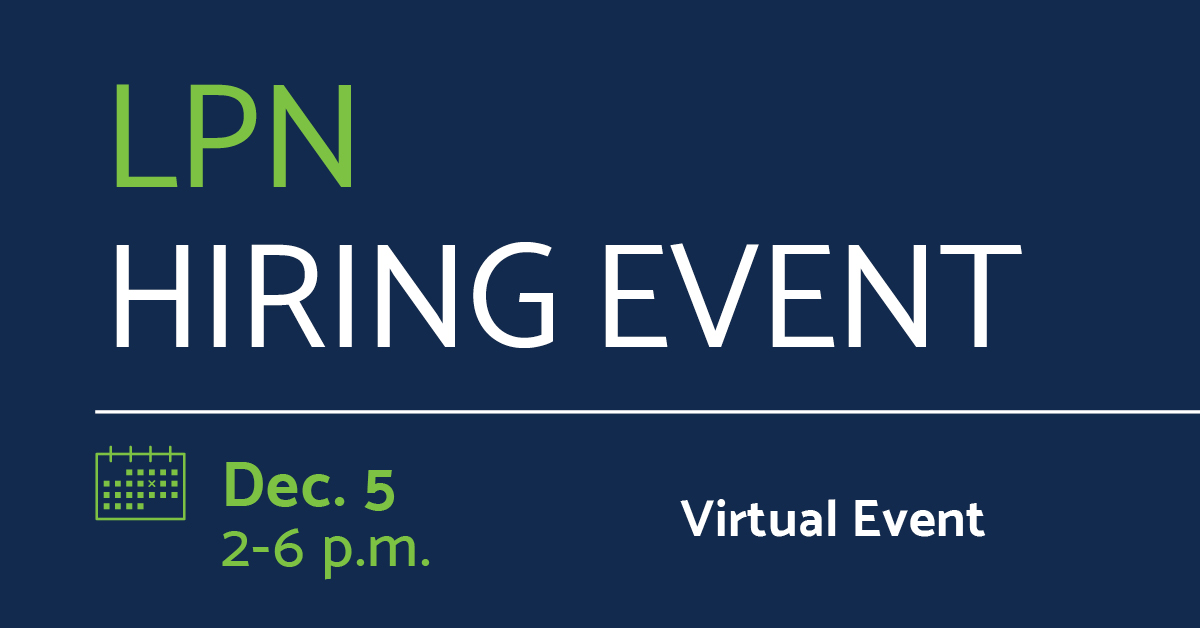 Community Calendar - LPN Virtual Hiring Event