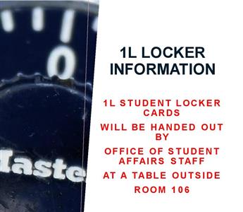 UB Events Calendar - 1L Locker Assignment Distribution