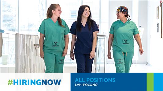 Community Calendar - Hiring Event at Lehigh Valley Hospital–Pocono