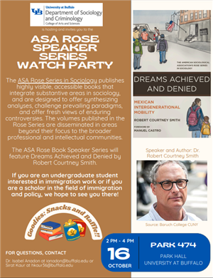 UB Events Calendar - ASA Rose Series Watch Party
