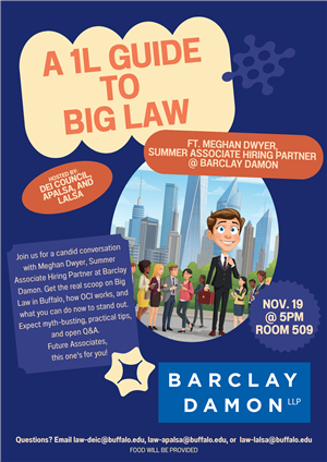UB Events Calendar - DEI Council: A 1L Guide to Big Law