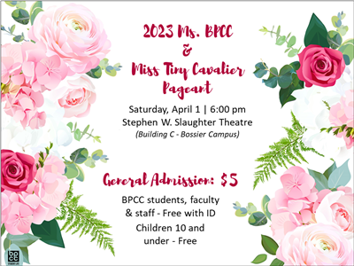 BPCC Events Calendar - 2023 Ms. BPCC & Miss Tiny Cavalier Pageant