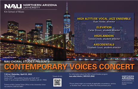 NAU Events - NAU Contemporary Voices Concert