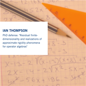 Science - PhD defense: Ian Thompson