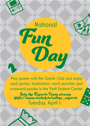 Student Life Calendar - National Fun Day