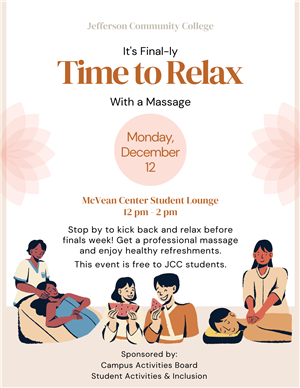 SUNY Jefferson Calendar - Time to Relax with a Massage