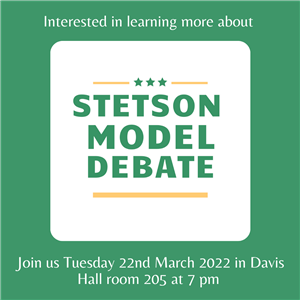 DeLand Campus - Information session about Stetson Model debate