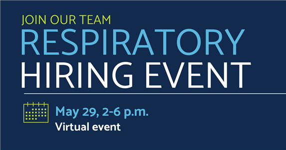 Community Calendar - Respiratory Therapy Virtual Hiring Event