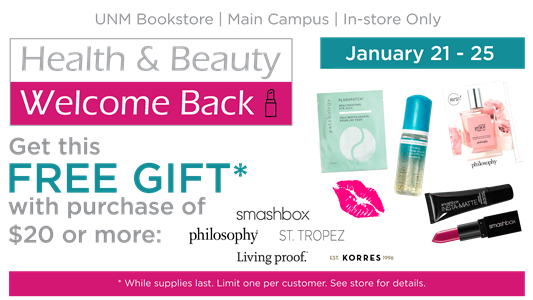 UNM Events Calendar - Health and Beauty Welcome Back Promotion