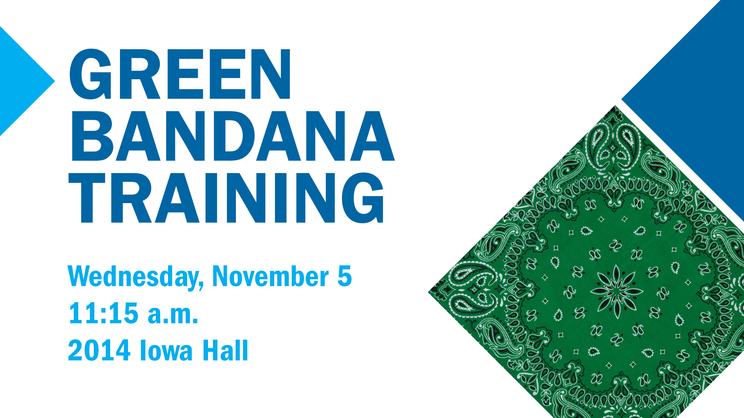 Kirkwood Events - Green Bandana Project Training
