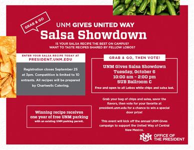 UNM Events Calendar - Salsa Showdown - Kick off to the UNM Gives Campaign
