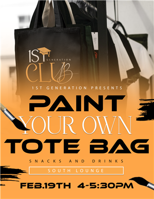 Albright College - 1st Generation Club: Paint Your Tote Bag