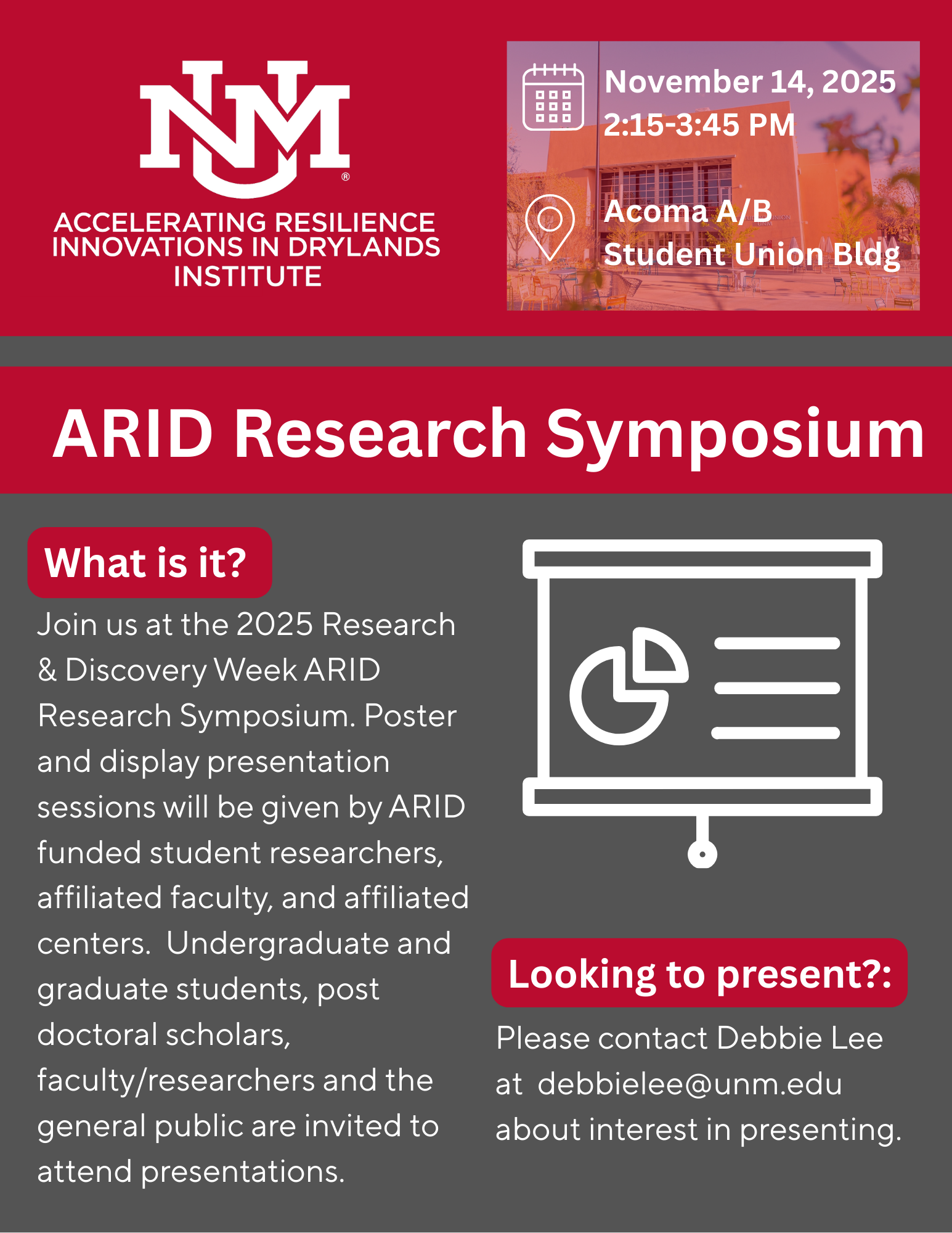 Main Campus Research - ARID Research Symposium