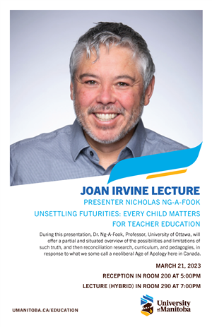 Faculty of Education - Joan Irvine Lecture 2023