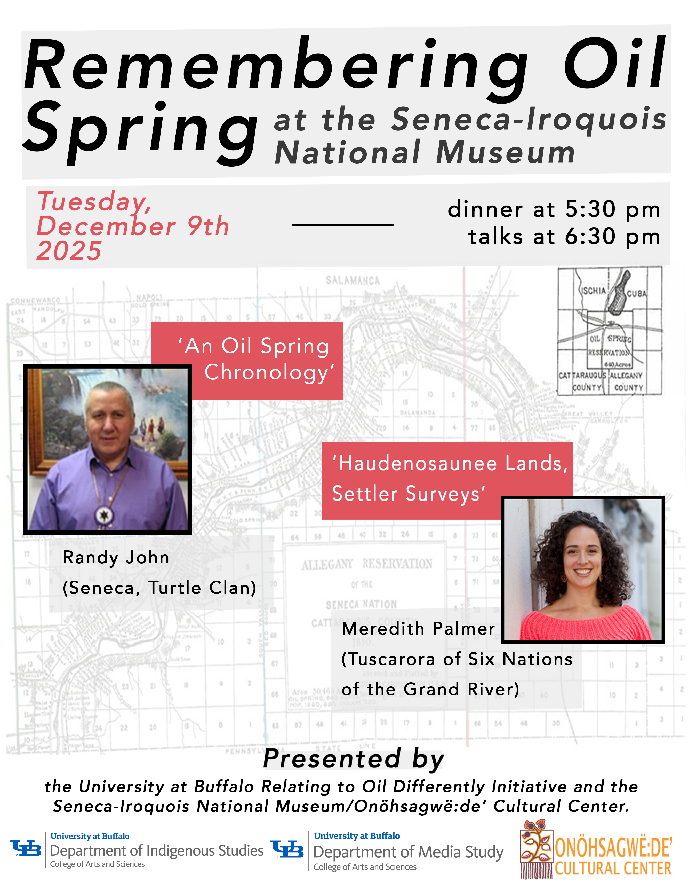 UB Events Calendar - Remembering Oil Spring at the Seneca-Iroquois ...
