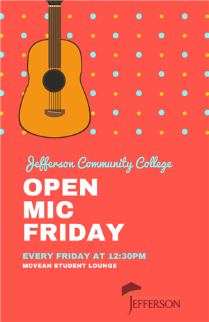 SUNY Jefferson Calendar - Open Mic Friday's