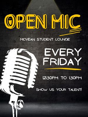 SUNY Jefferson Calendar - Open Mic Friday!