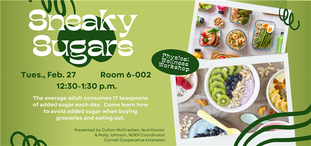 SUNY Jefferson Calendar - Sneaky Sugars