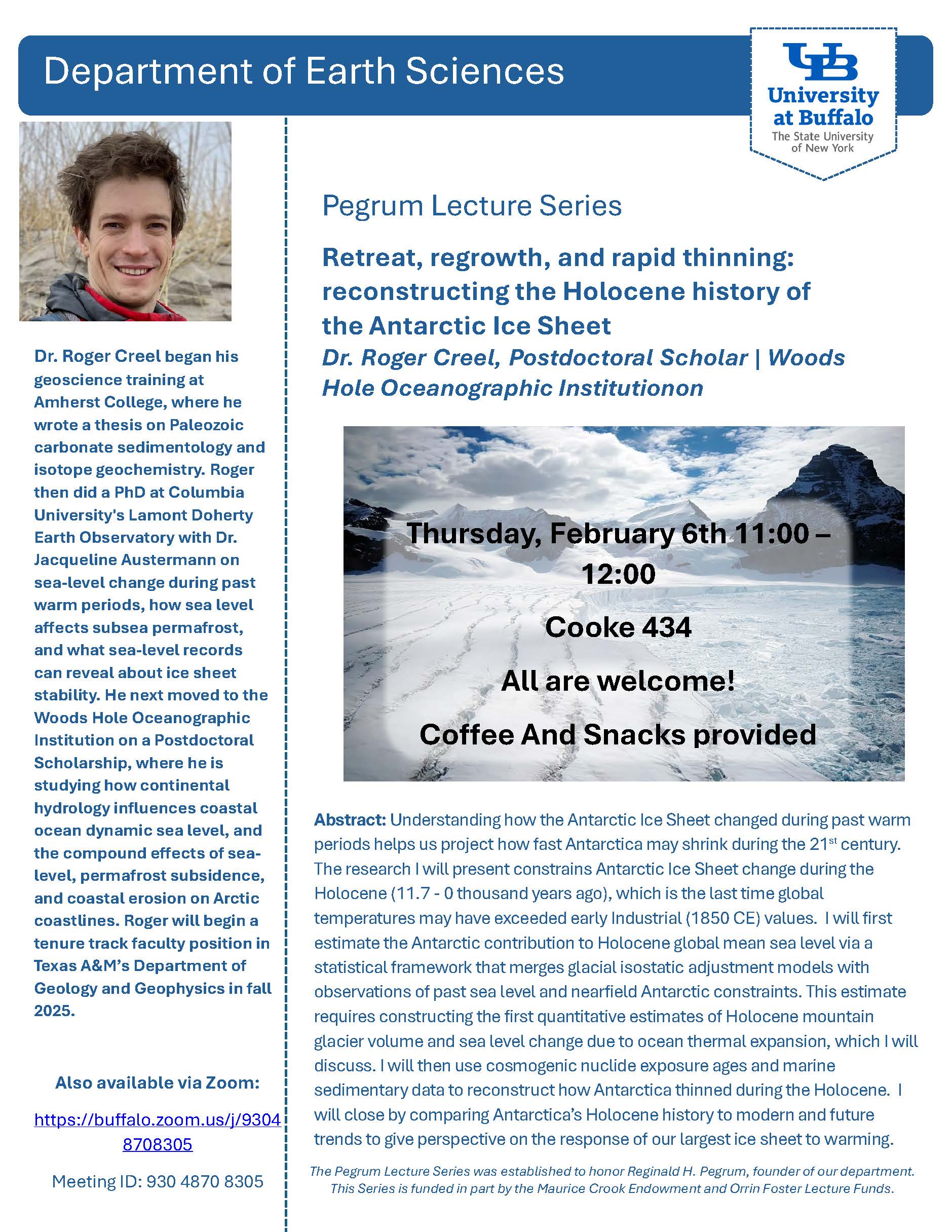 UB Events Calendar - Dr. Roger Creel: Retreat, Regrowth, and Rapid ...