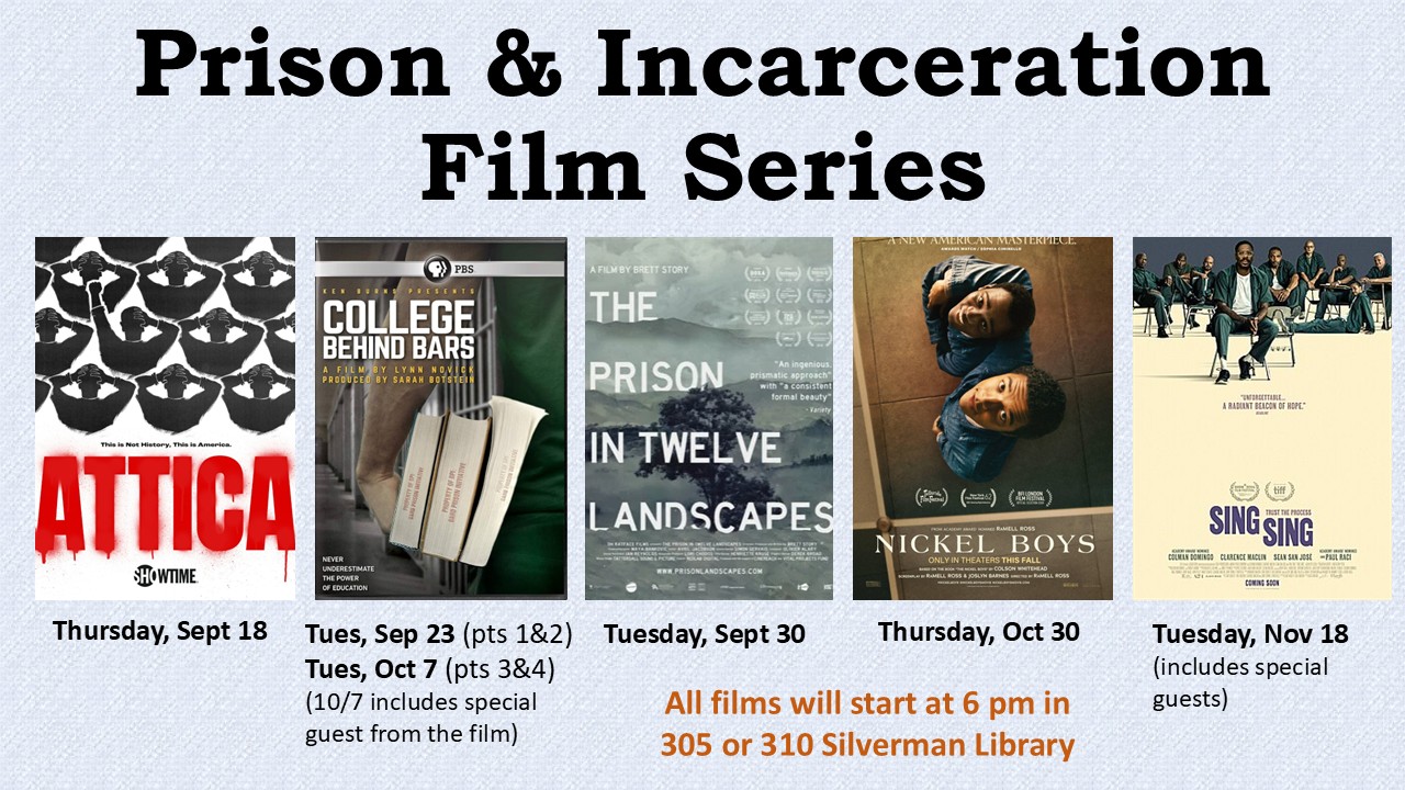 UB Events Calendar - Prison & Incarceration Film Series
