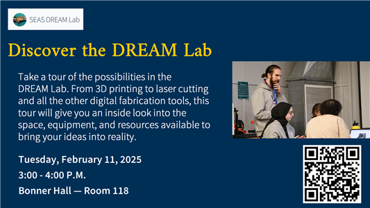 UB Events Calendar - Discover the SEAS DREAM Lab