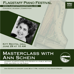 NAU Events - Ann Schein Piano Masterclass