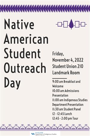 UB Events Calendar - Native American Student Outreach Day