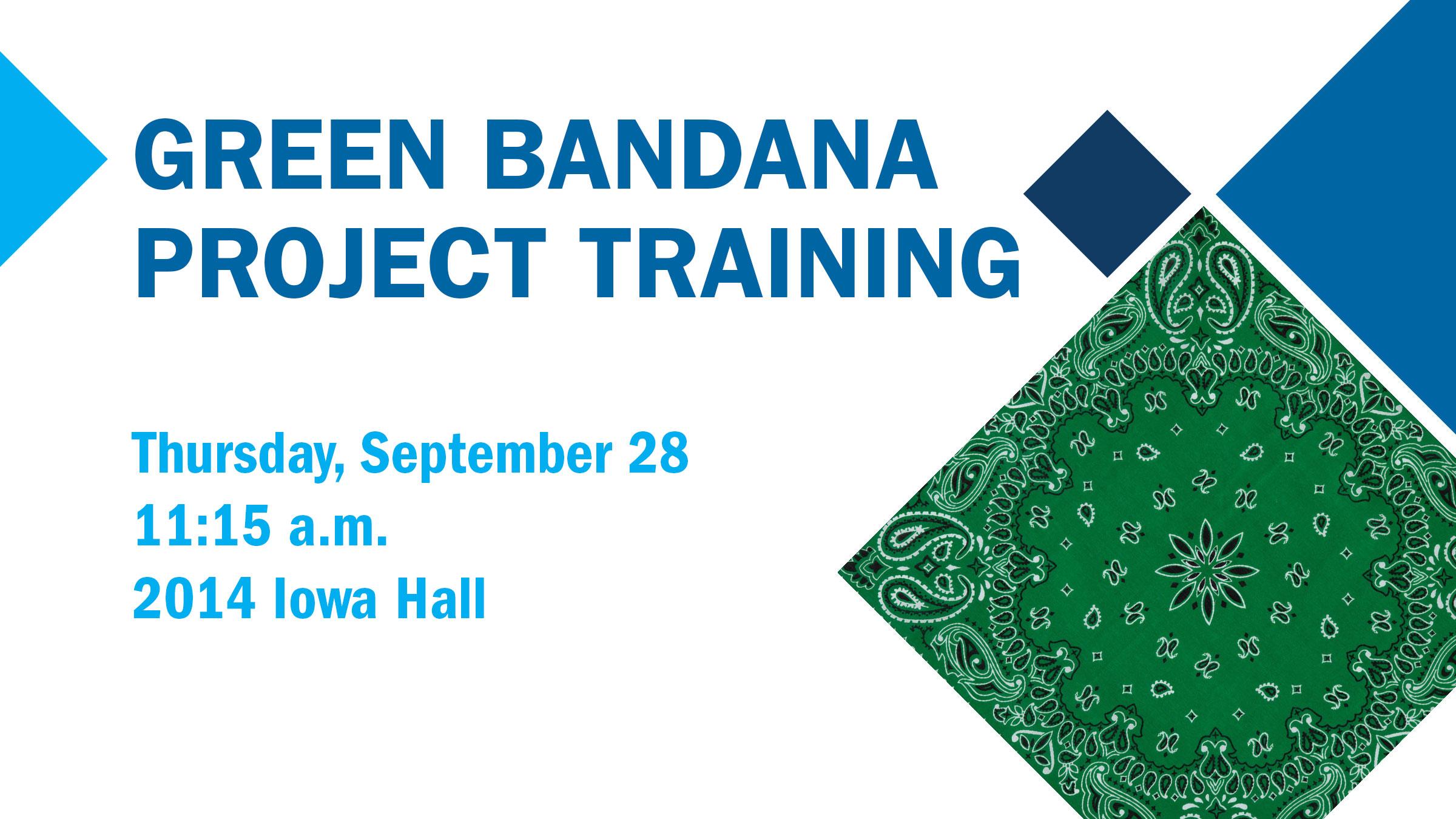 Kirkwood Events - Green Bandana Project Training