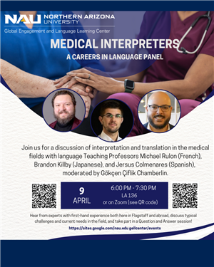 NAU Events - Medical Interpretation: A Careers in Language Panel