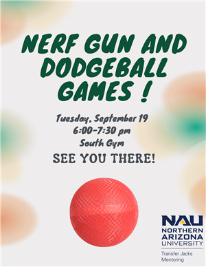 NAU Events - Transfer Jacks: Nerf Gun, Dodgeball, and Kickball Games