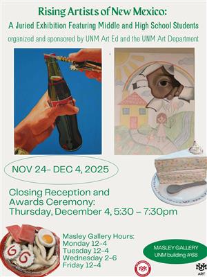 UNM Events Calendar - UNM Art Ed: Rising Artists of New Mexico ...
