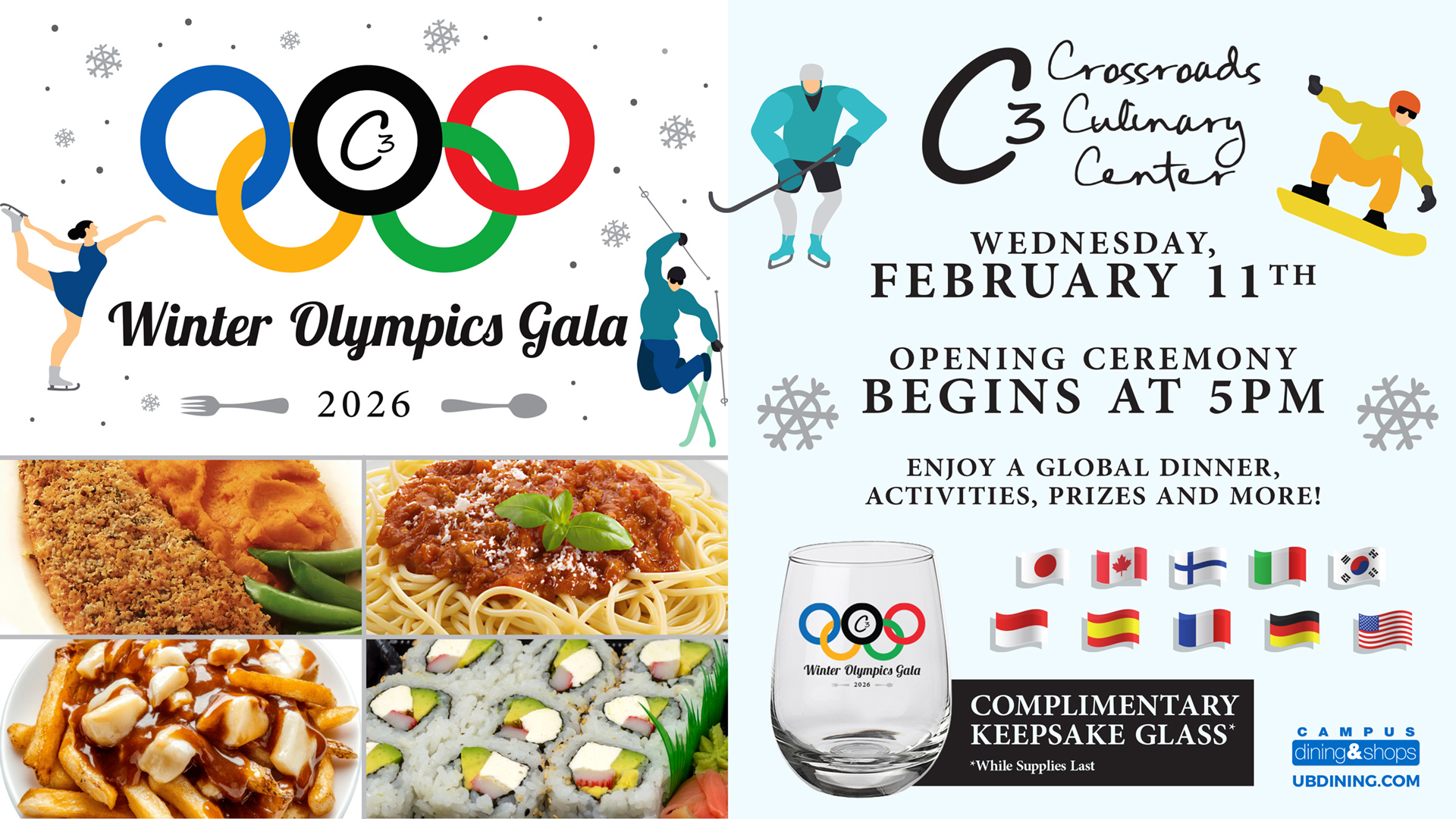 UB Events Calendar - Winter Olympics Gala - C3 Special Event Dinner