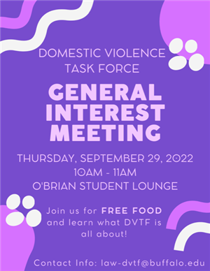 UB Events Calendar - Domestic Violence Task Force (DVTF): General ...